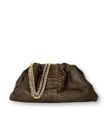Chocolate Brown Python - Birdie Bag